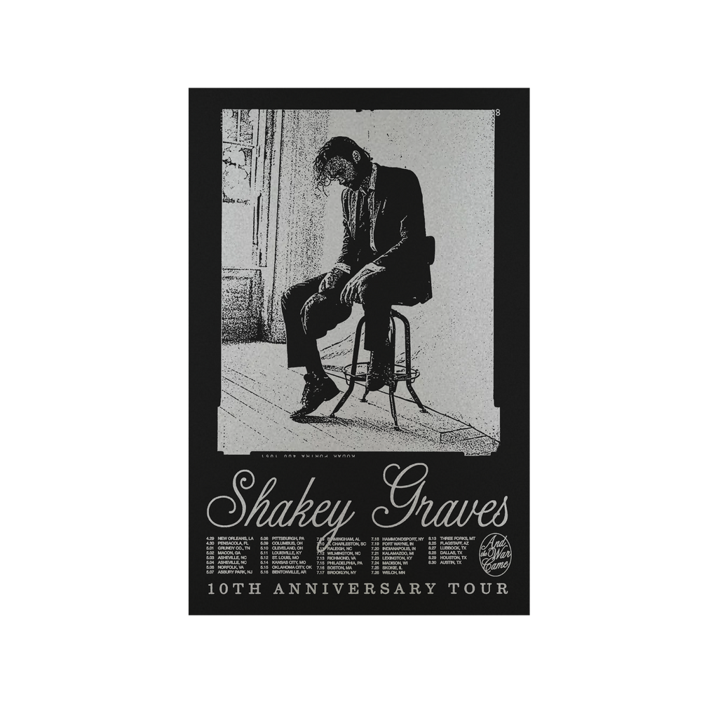 10th Anniversary 2025 Tour Poster - Metallic – Shakey Graves